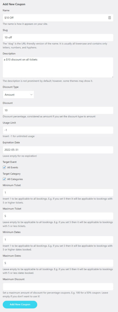 Booking Settings - MEC Knowledgebase