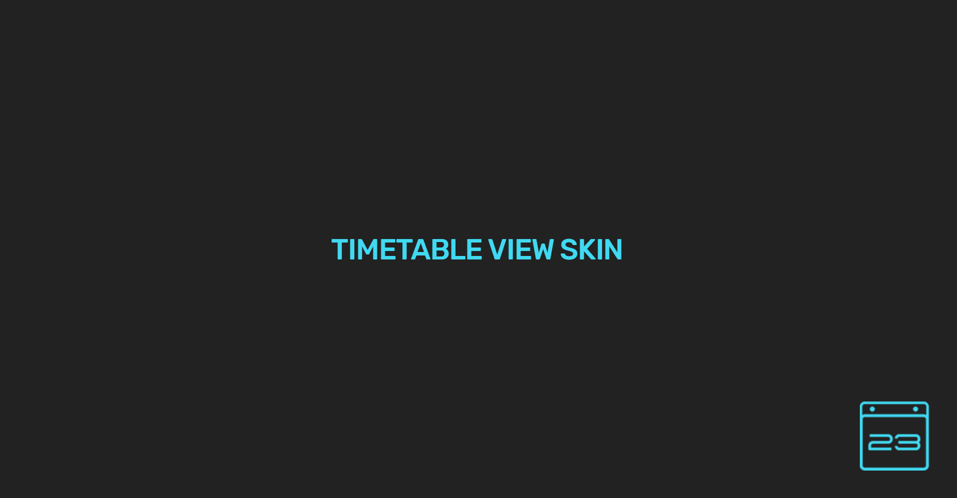 Timetable View Skin Settings - Modern Events Calendar Knowledgebase