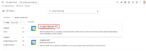 Creating Google Calendar API Key - MEC Knowledgebase