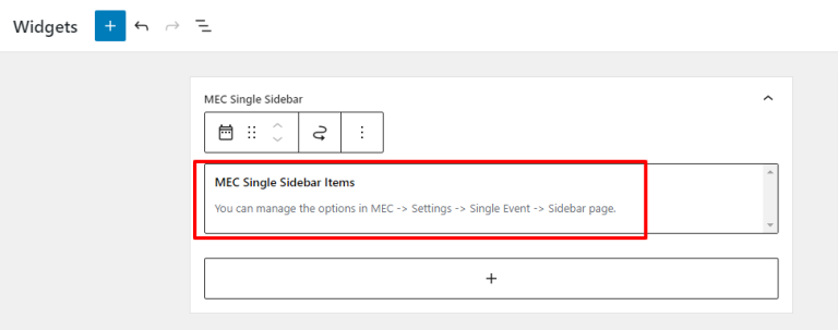Single Event Settings - MEC Knowledgebase