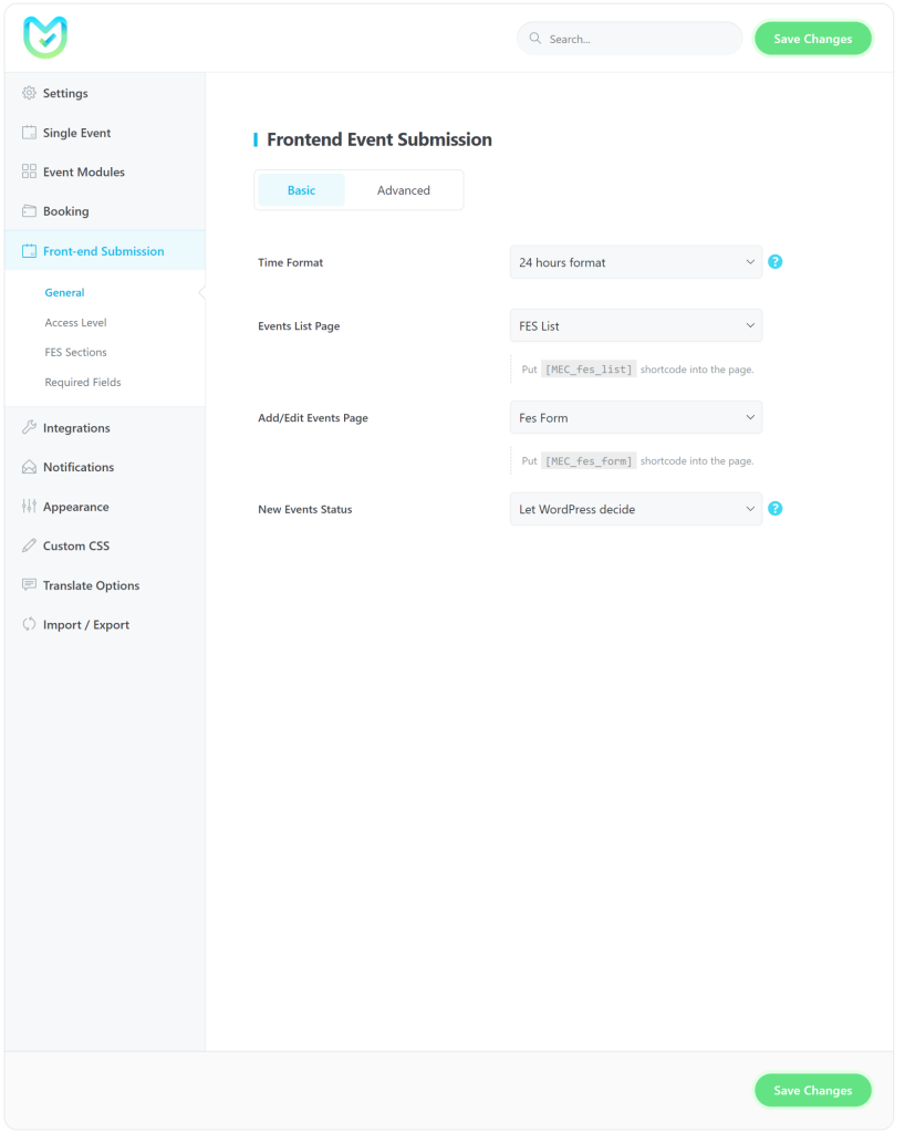 BuddyBoss Integration Addon - MEC Knowledgebase