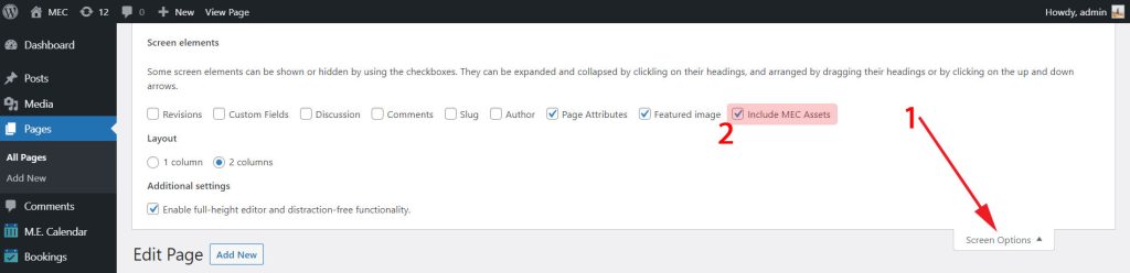 General Settings - MEC Knowledgebase