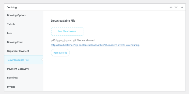 Booking Settings - MEC Knowledgebase