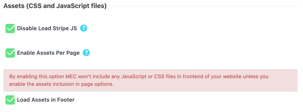 General Settings - MEC Knowledgebase