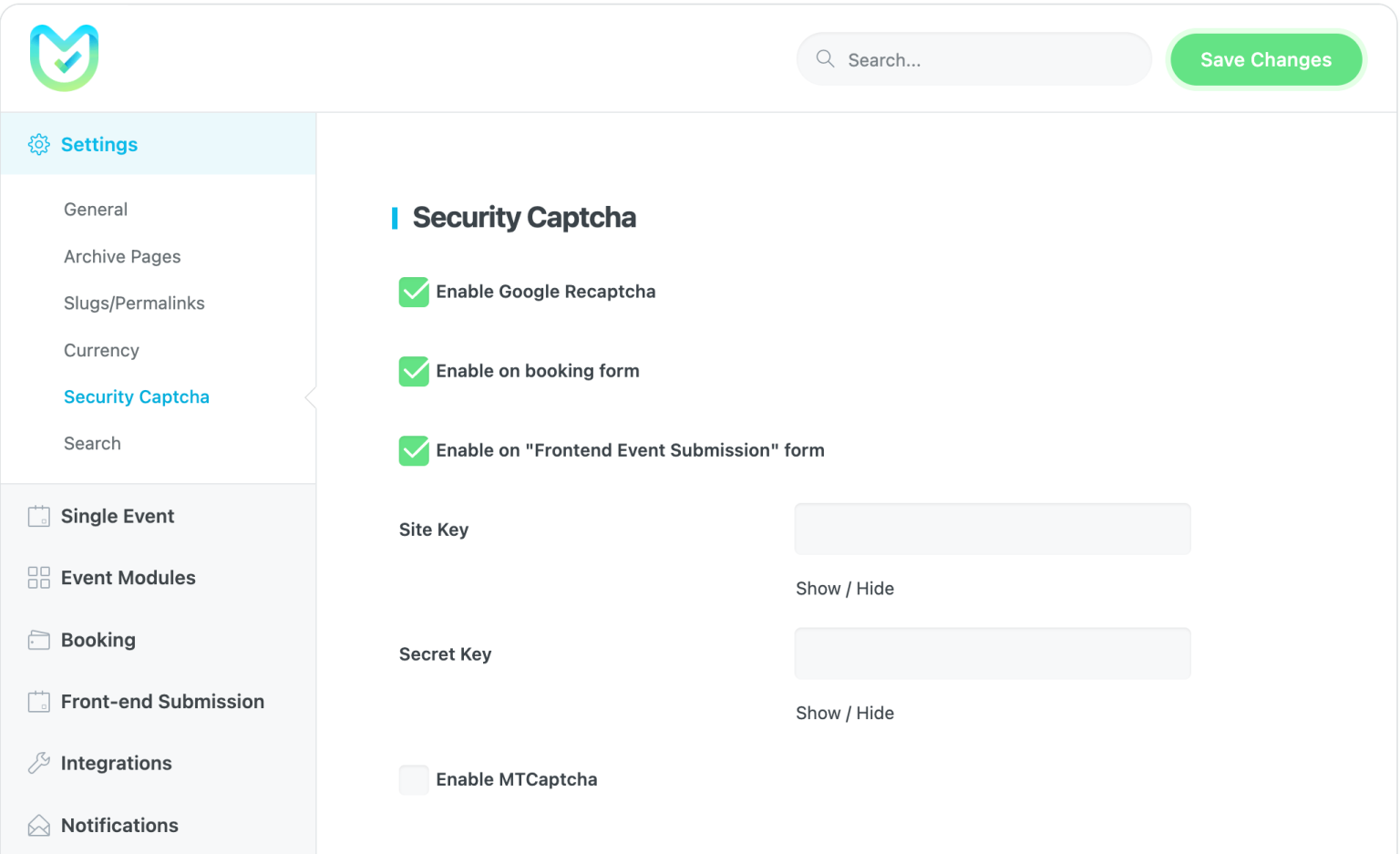General Settings - MEC Knowledgebase