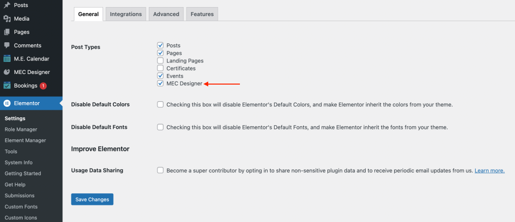 Elementor Shortcode Designer Addon - MEC Knowledgebase